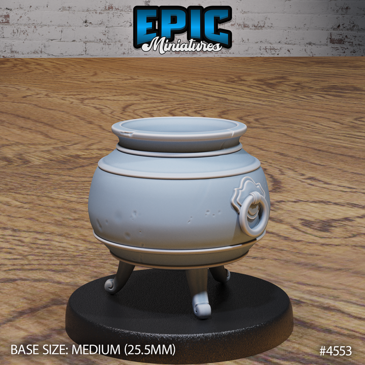 3D Printable Mimic Cauldron / Covering Cooking Pot Creature / Evil ...