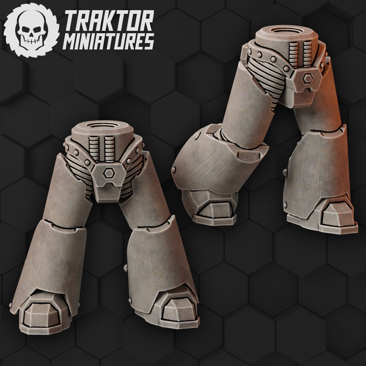 3D Printable Mk Hex Legs by Traktor Miniatures