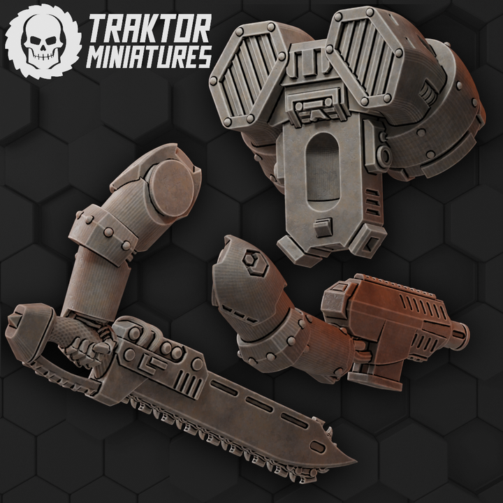 3D Printable Mk Hex Striker Set by Traktor Miniatures
