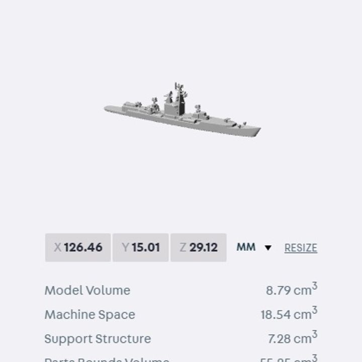 Téléchargement 1/1250 Scale Russian Kresta I Cruiser par William A Chapman