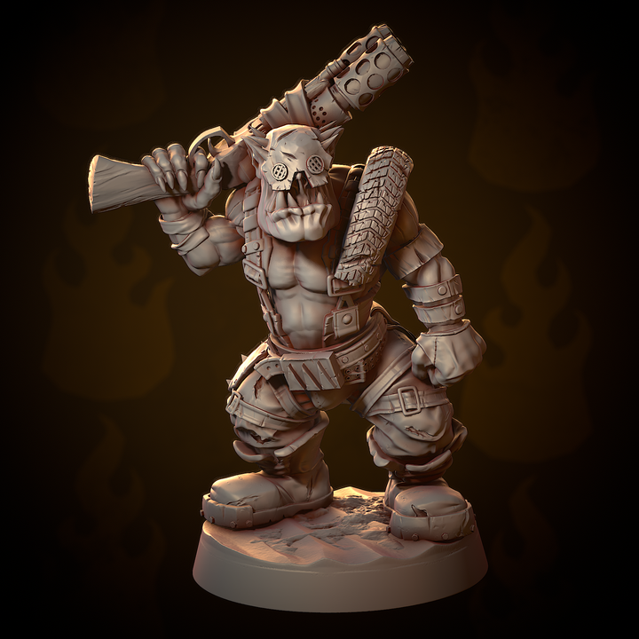 3D Printable MrModulork's Speedkult Rifle Orc Ladz by MrModulork