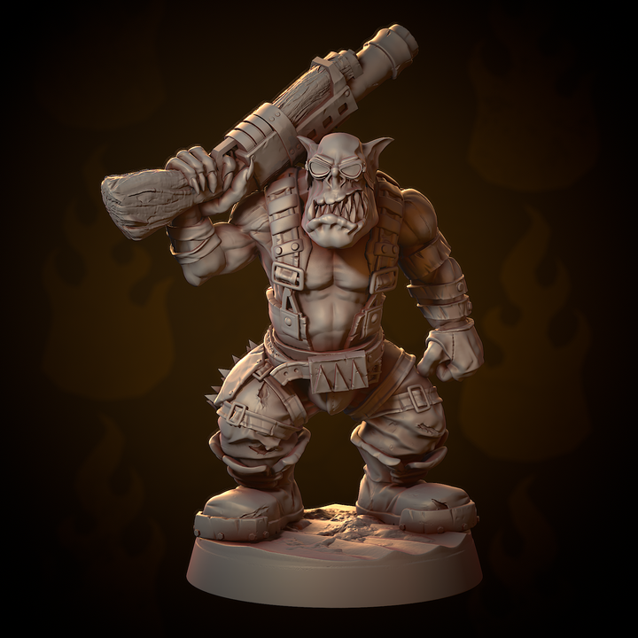 3D Printable MrModulork's Speedkult Rifle Orc Ladz by MrModulork