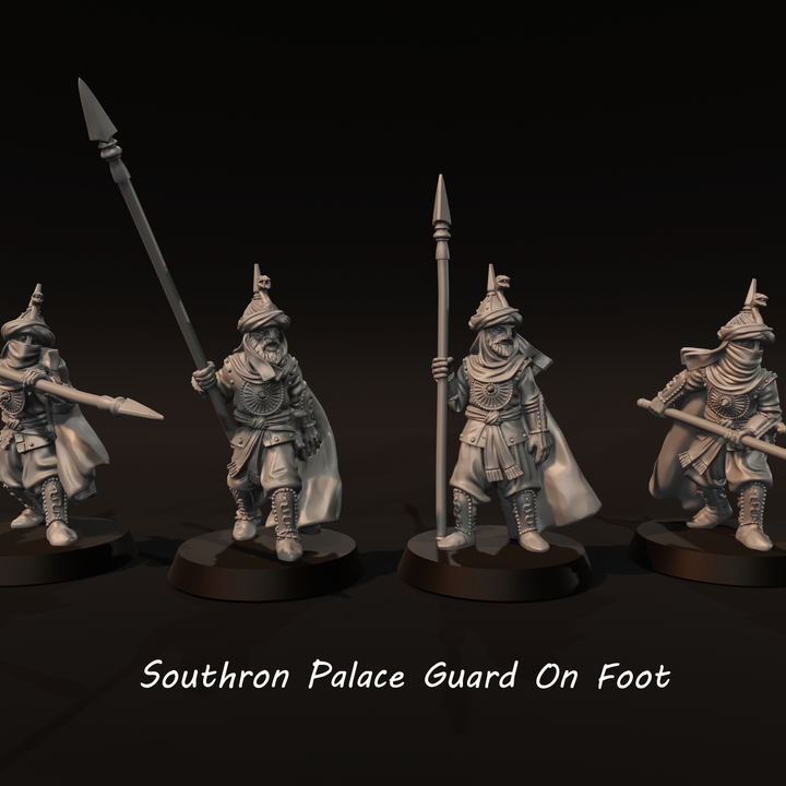 3D Printable Southron Palace Guard On Foot by Medbury Miniatures