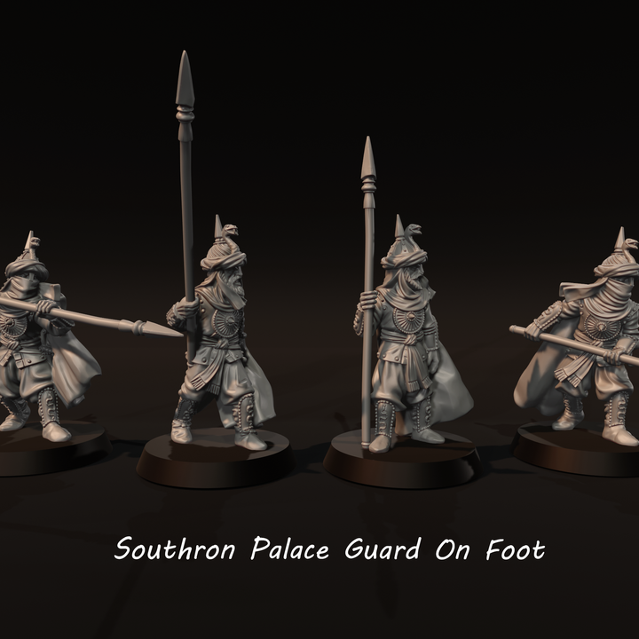 3D Printable Southron Palace Guard On Foot by Medbury Miniatures