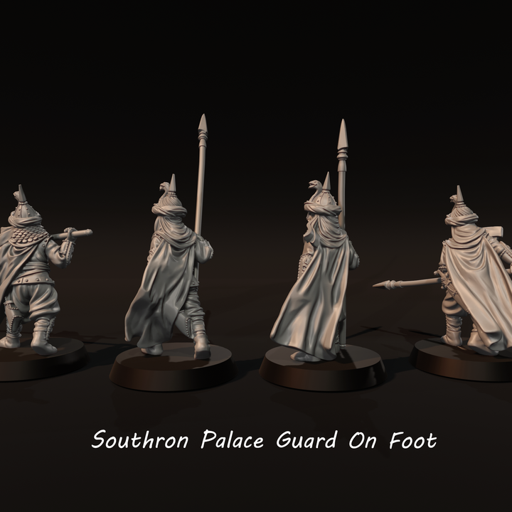 3D Printable Southron Palace Guard On Foot by Medbury Miniatures