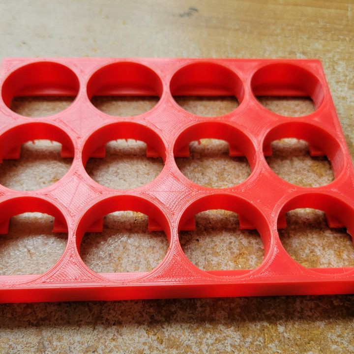 3D Printable Tray/Jig For Twelve 32140 Battery Cells For DIY Battery ...