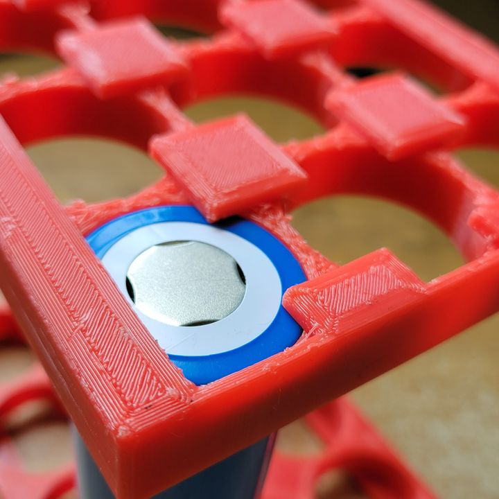 3D Printable Tray/Jig For Twelve 32140 Battery Cells For DIY Battery ...