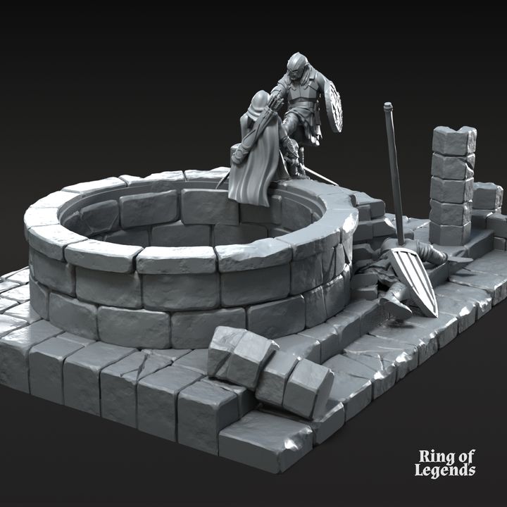 3D Printable Grey Castle Scenery with Casualties V2 | Grey Castle ...