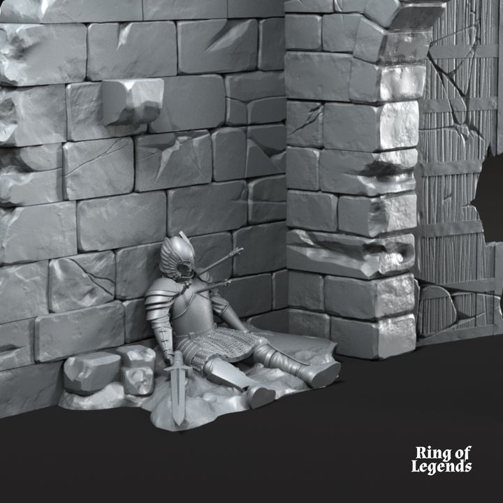 3D Printable Grey Castle Scenery with Casualties V1 | Grey Castle ...