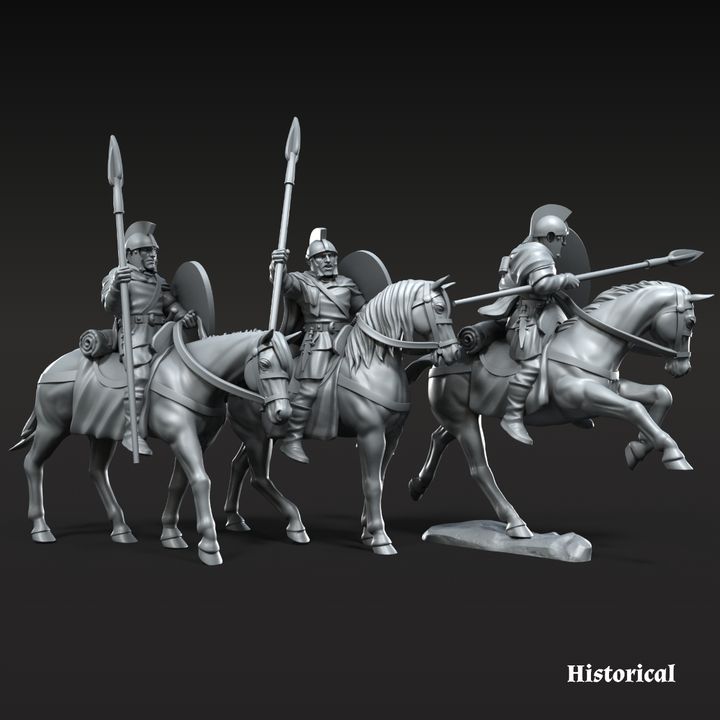 3D Printable 3x Roman Knights | Rome | Historical by Davale Games
