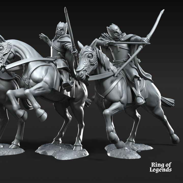 3D Printable 3x Grey Castle Court Guards mtd | Grey Castle | Fantasy by ...