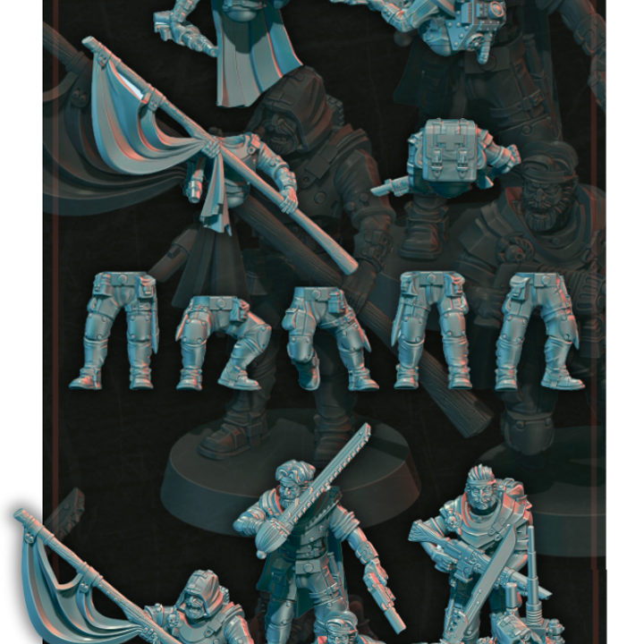 3D Printable 1st and unique command squad kit by Julien GREGOIRE