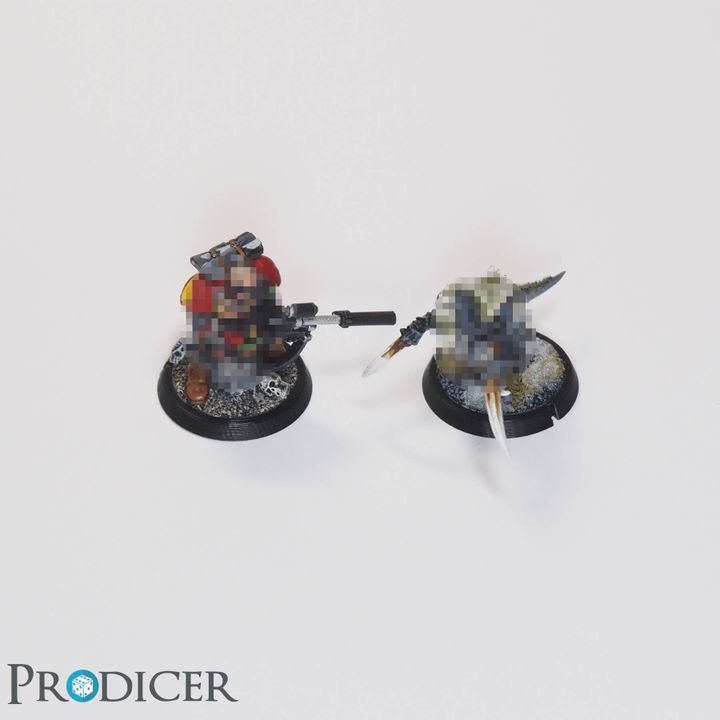 3D Printable 25mm Base Adapter Set Round to Round (25 to 28mm / 25 to ...