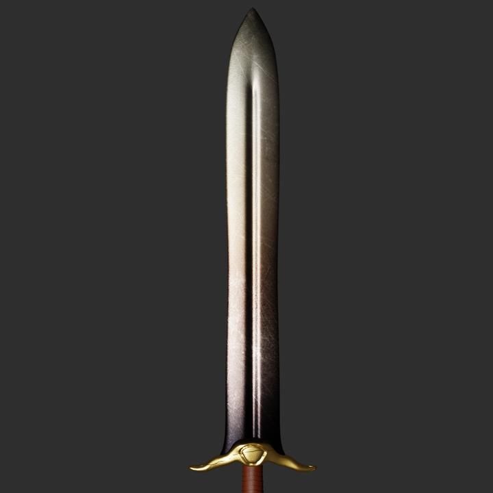 3D Printable Knight Sword 3D model by Pelcz Bálint