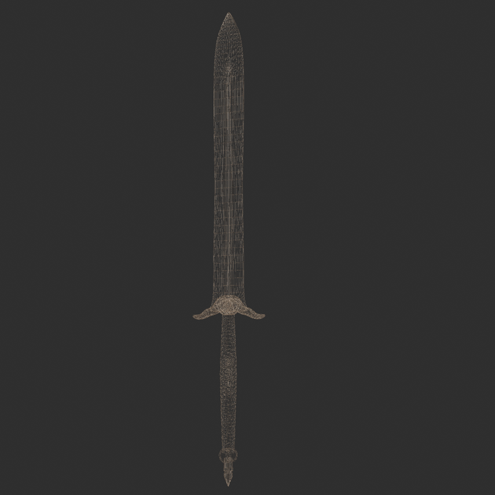 3D Printable Knight Sword 3D model by Pelcz Bálint