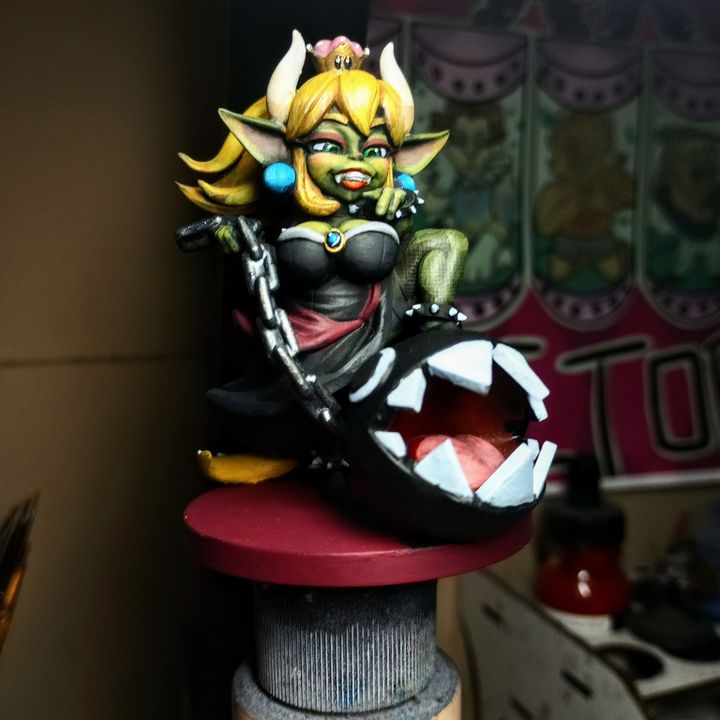 3D Print of Angry Turtle Princess Goblin by Daubergoblin