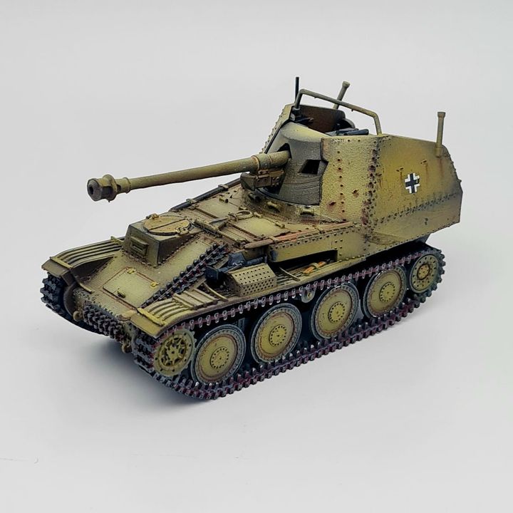 3D Printable Marder III Ausf.M (Sd.Kfz.138) + 3 Tankmen (Germany, WW2 ...