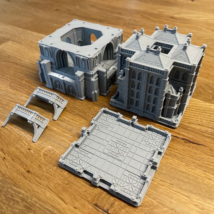 3D Printable Concretium - modular bridges by LumosMiniatureTerrain