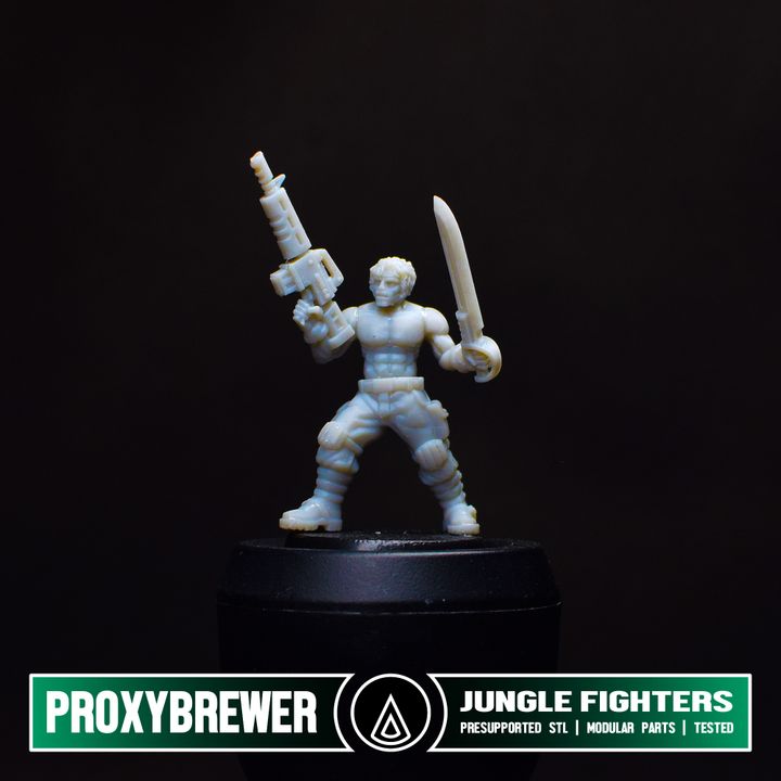 3D Printable ProxyBrewer Jungle Fighters - Male Squad Builder by ...