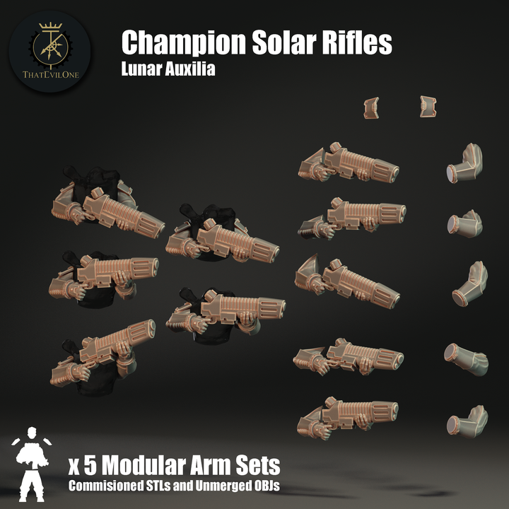 3D Printable Champion Solar Rifle Arms - Commissioned by ThatEvilOne