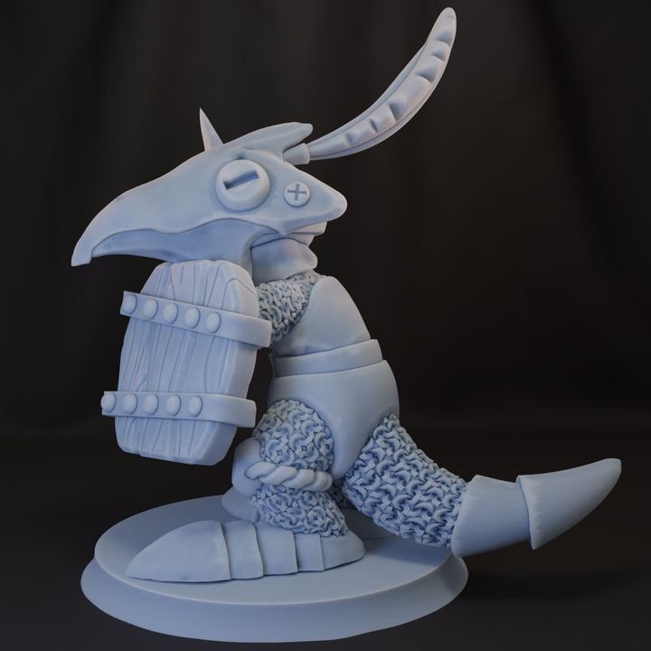 3D Printable kobold Crow Knight Of the scrap metal order by The ...