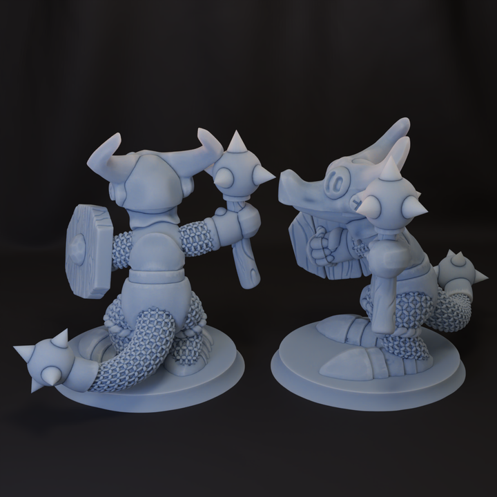 3D Printable kobold spikey Knight Of the scrap metal order by The ...