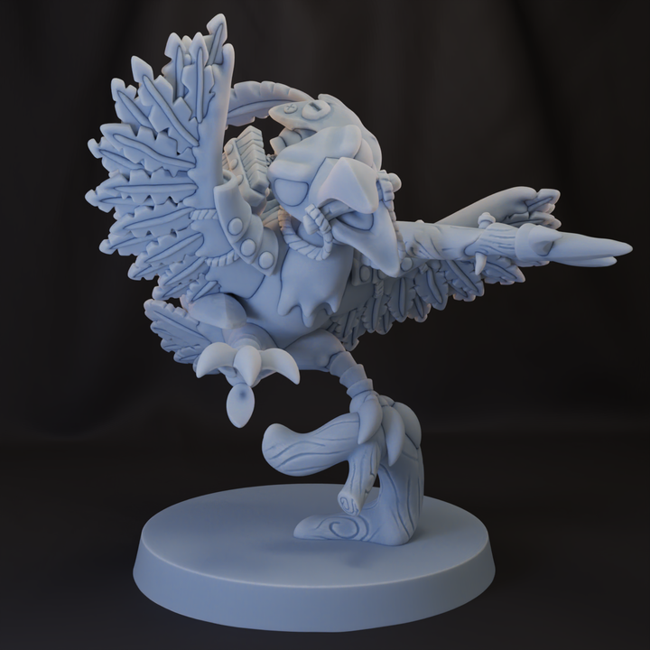3D Printable Kobold Crow Knight on Scrap Vulture by The Cackling Kobold ...