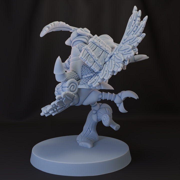 3D Printable Kobold Crow Knight on Scrap Vulture by The Cackling Kobold ...