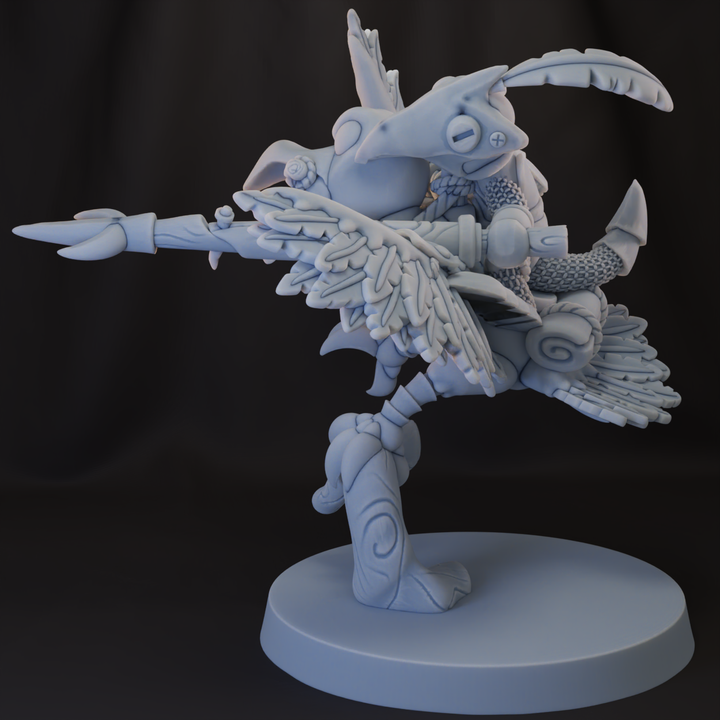 3D Printable Kobold Crow Knight on Scrap Vulture by The Cackling Kobold ...