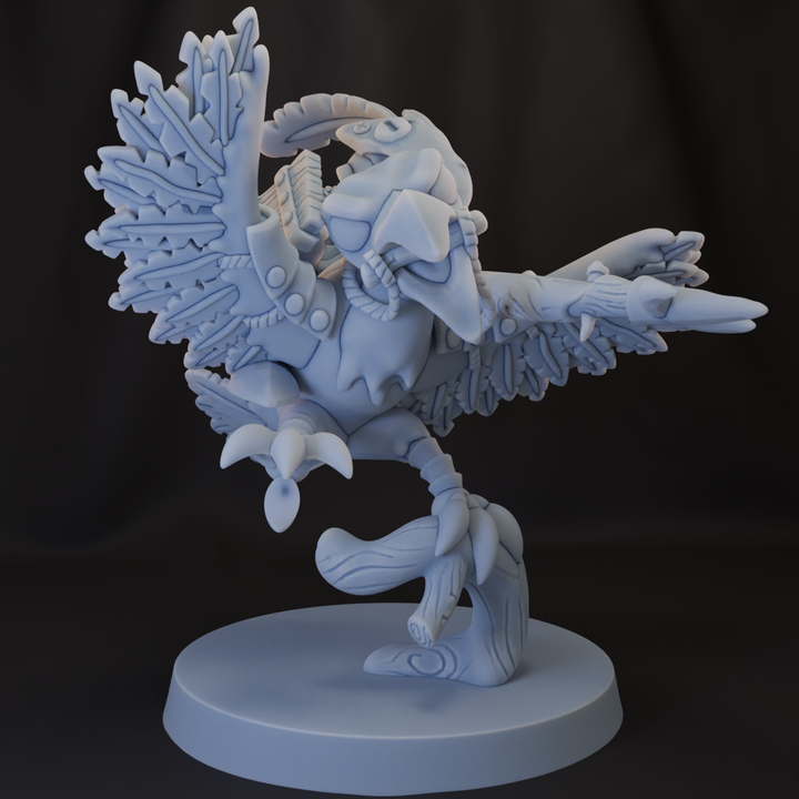 3D Printable Kobold Crow Knight on Scrap Vulture by The Cackling Kobold ...