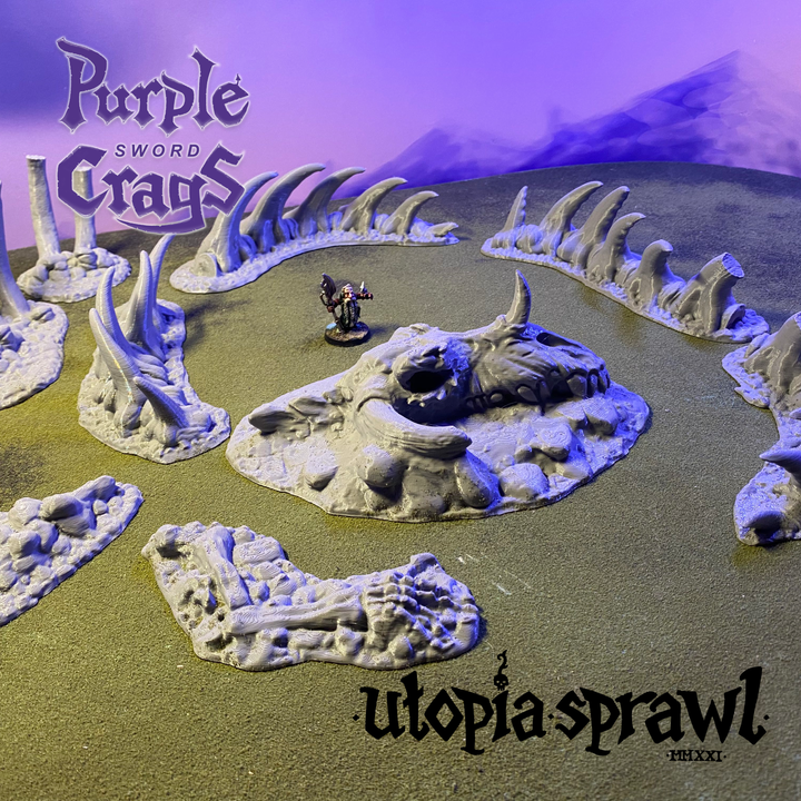 3D Printable Dragon Bones - Full Package by Utopia Sprawl