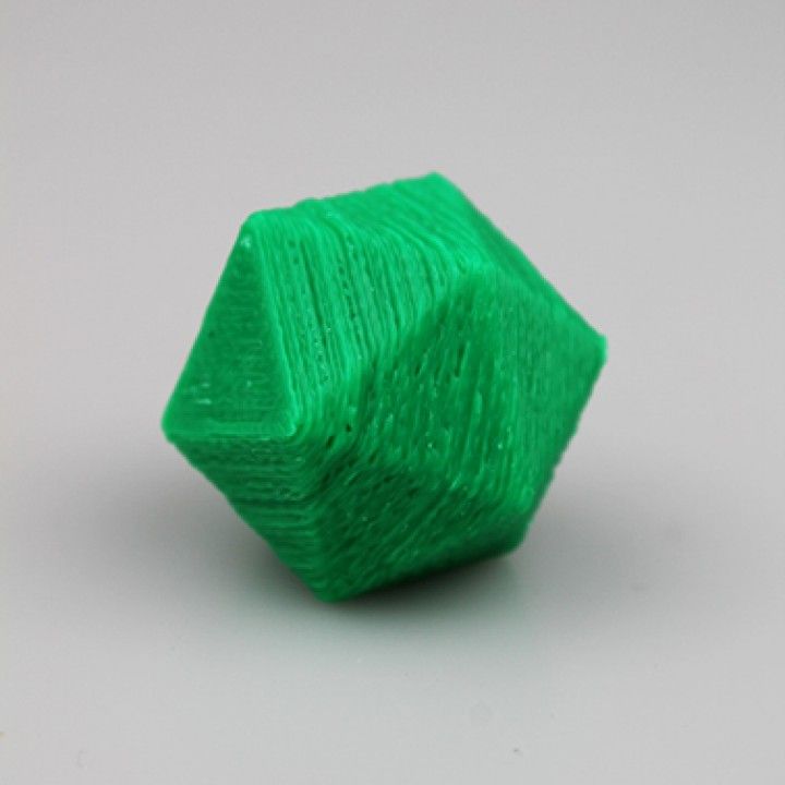 3D Printable blank 20 sided dice by muguet