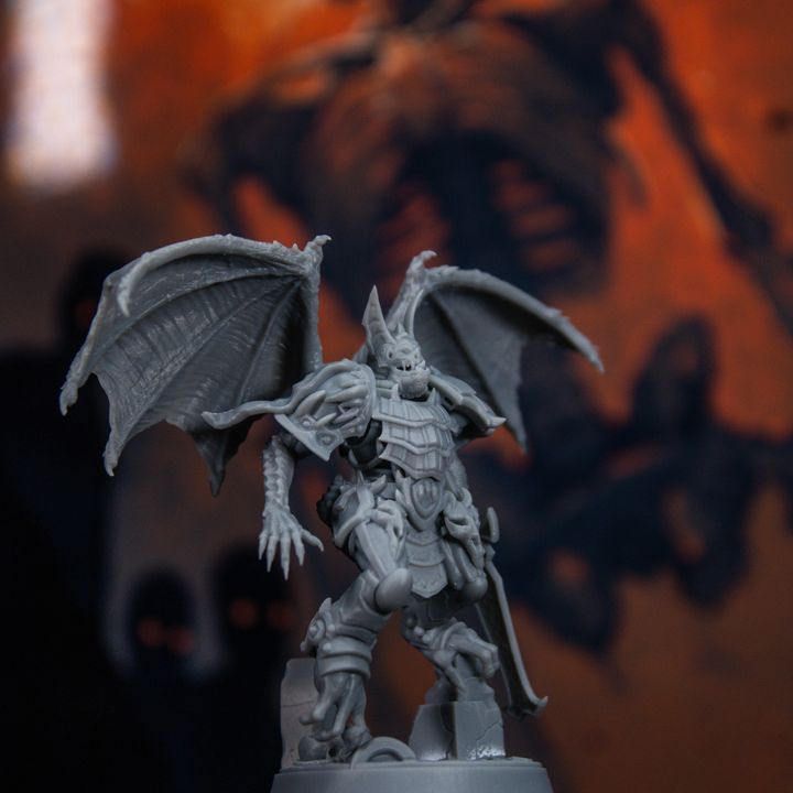 3D Printable Winged Shadows (raptors) set by Immaterium God Miniatures