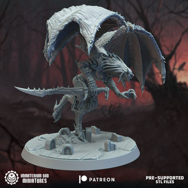 3D Printable Vampire demon queen by Immaterium God Miniatures