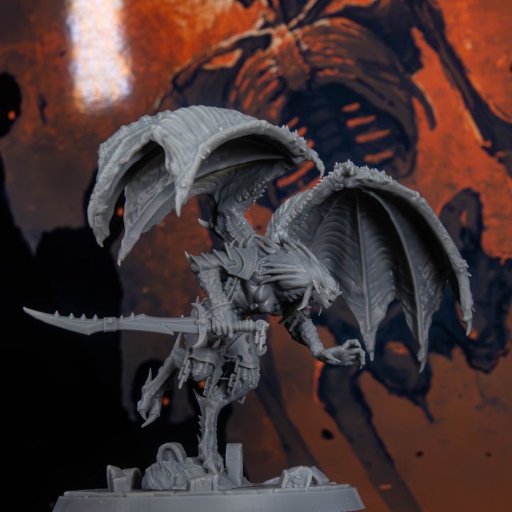 3D Printable Vampire demon queen by Immaterium God Miniatures