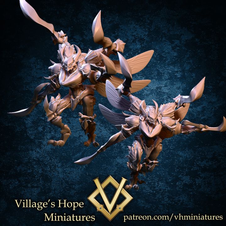 3D Printable Insect Queen's Royal guard [2pose] by Village's Hope ...