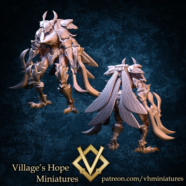 3D Printable Insect Queen's Royal guard [2pose] by Village's Hope ...