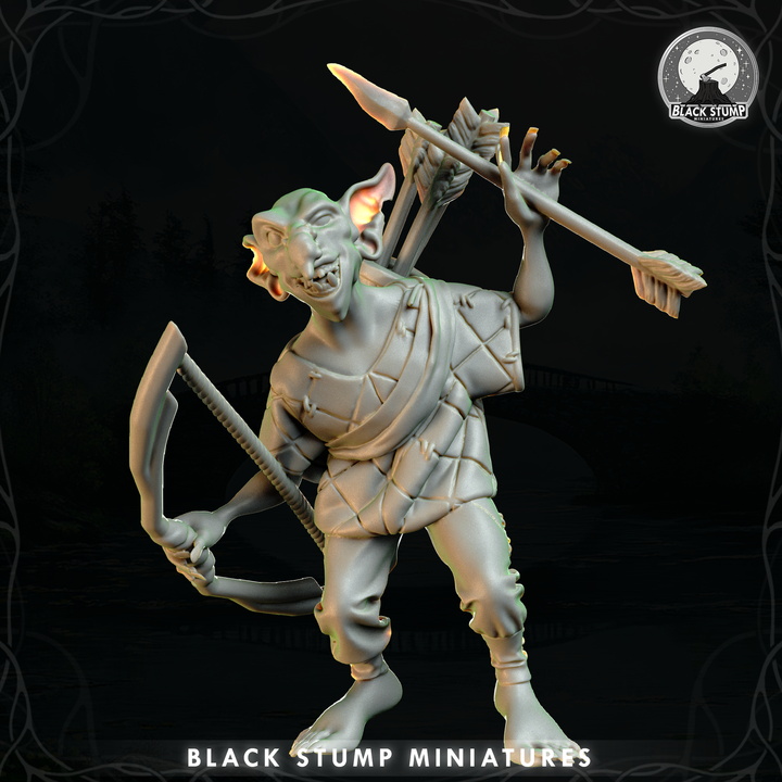 3D Printable Goblin Ranger Archer Warrior with Bow + 5E Stats .pdf! by ...