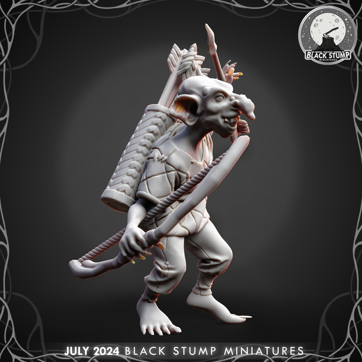 3D Printable Goblin Ranger Archer Warrior with Bow + 5E Stats .pdf! by ...