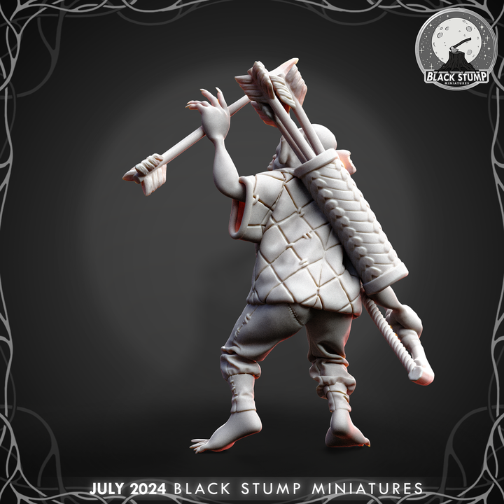 3D Printable Goblin Ranger Archer Warrior with Bow + 5E Stats .pdf! by ...