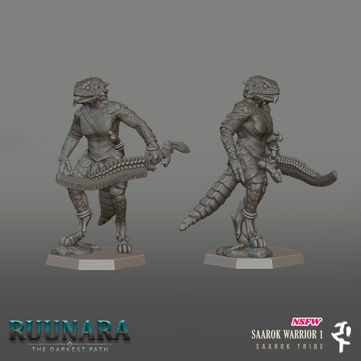 3D Printable NSFW RUUNARA - Saarok Warriors 1 by EVOD - RUUNARA