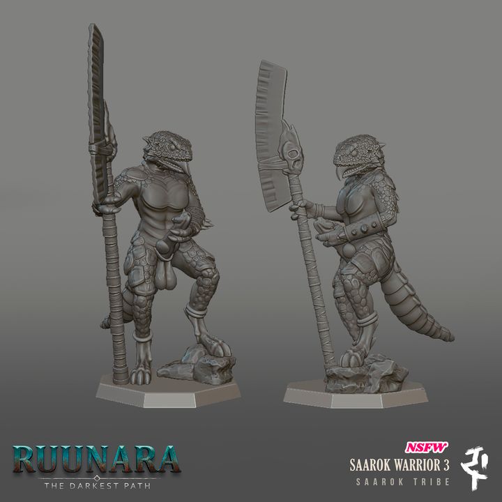 3D Printable NSFW RUUNARA - Saarok Warriors 3 by EVOD - RUUNARA