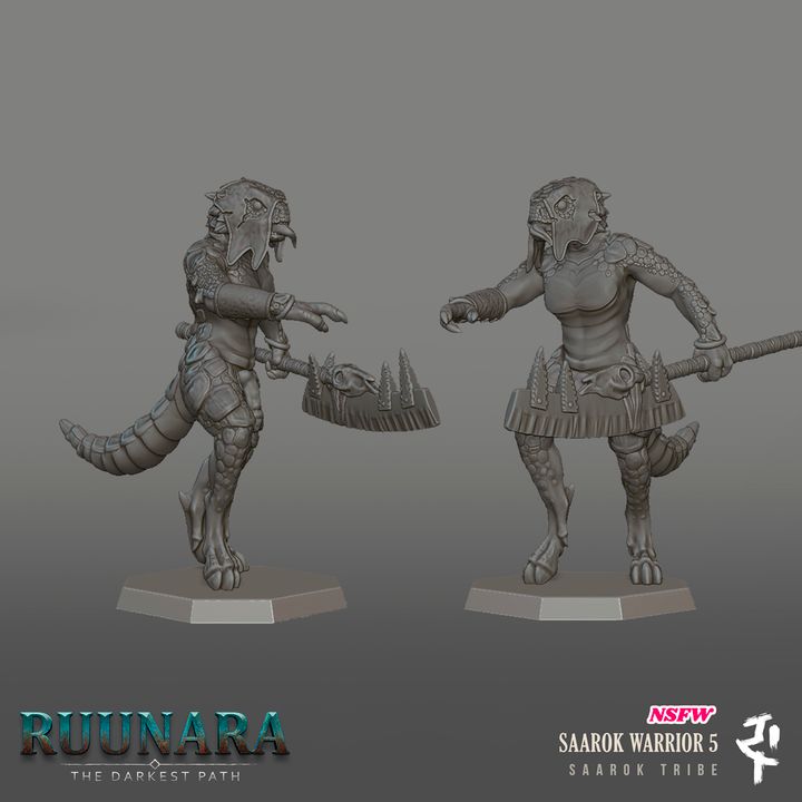 3D Printable NSFW RUUNARA - Saarok Warriors 5 by EVOD - RUUNARA