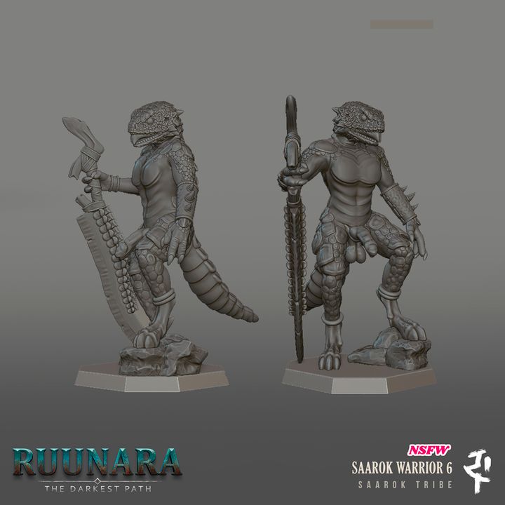 3D Printable NSFW RUUNARA - Saarok Warriors 6 by EVOD - RUUNARA