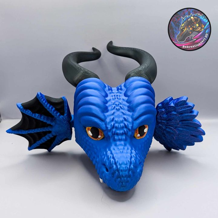 3D Printable Customizable Dragon Hand Puppet by Kirsten M