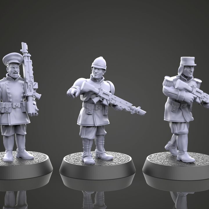 3D Printable Parade Uniform Troops by SoldiersofHumankind