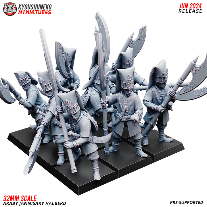 3D Printable Araby Jannisary Halberd by Kyoushuneko Miniatures