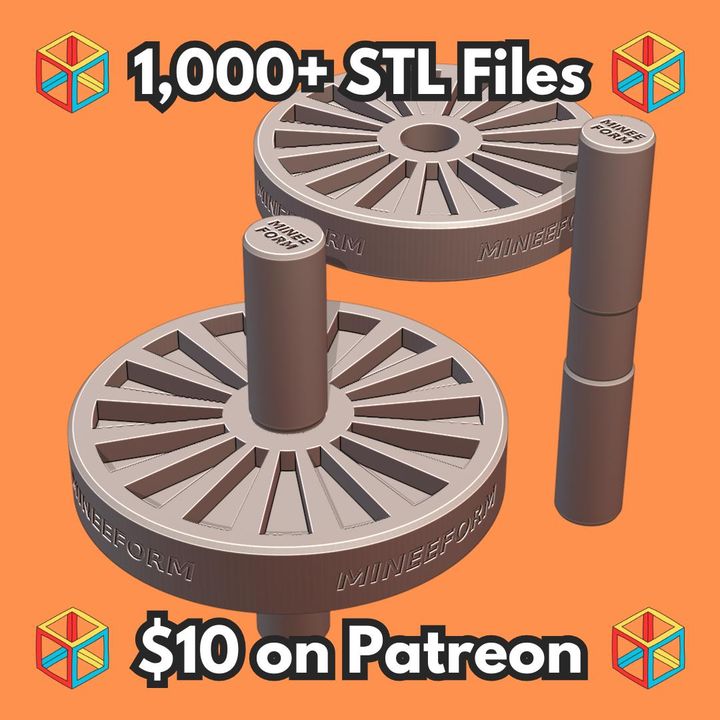 3D Printable Ab Roller Wheel for Core Strength Training MineeForm FDM ...