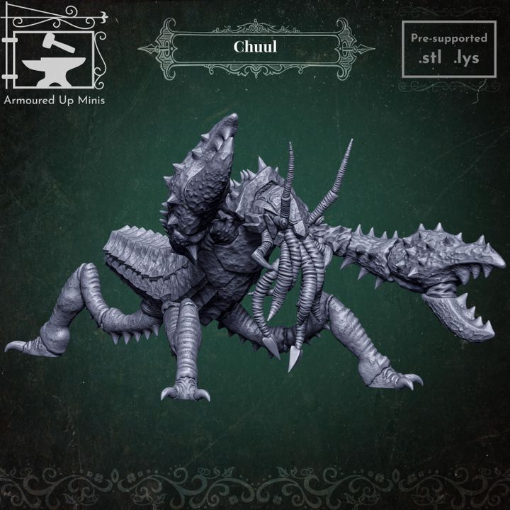 3D Printable Chuul by Armoured Up Minis