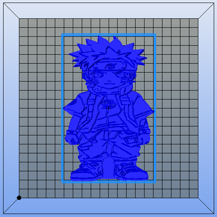 3D Printable bas-relief-moderne-chibi-naruto-anime-9-bois by Bonnet ...